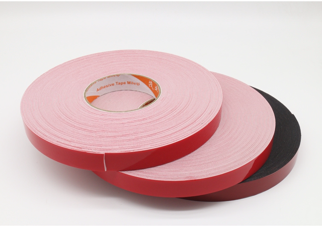 PE red film white foam double-sided tape nameplate bonding film ...