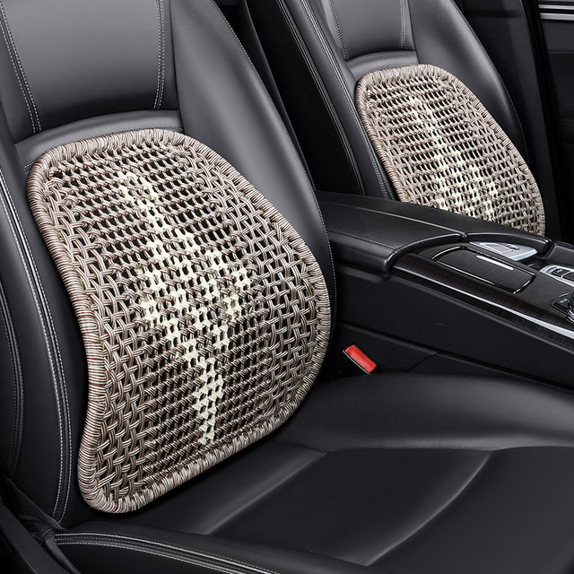 Car lumbar support car back cushion waist protector ice silk lumbar ...