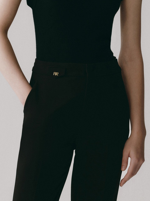 Ainos Essi Simple high waist straight nine-leg pants for women ...