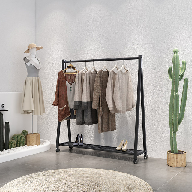 Iron clothing rack clothing store hanger display rack floor-standing ...