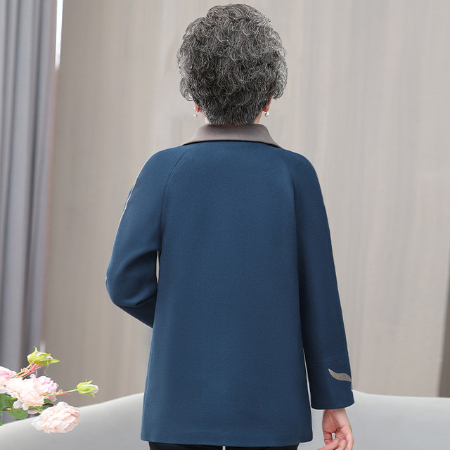 Mom wears spring and autumn coats for middle-aged and elderly women ...