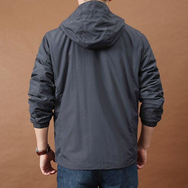Autumn outdoor quick-drying loose jacket men's young men's spring and ...