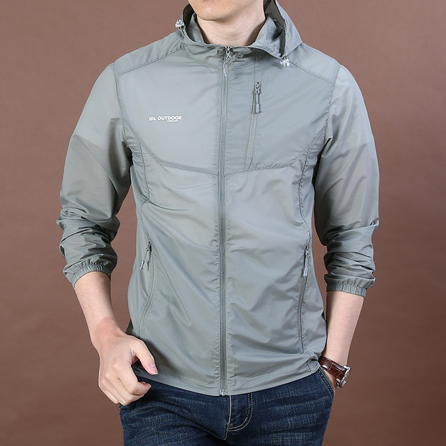 Summer men's sun protection clothing, elastic men's jacket, light and ...