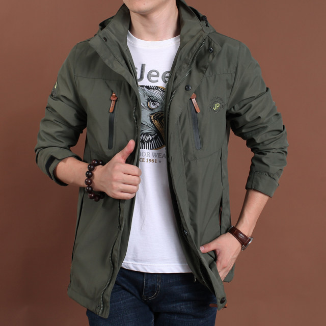 Autumn and winter outdoor jackets for men, youth casual jackets, loose ...