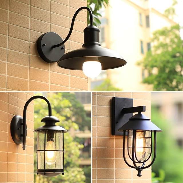 Outdoor wall light exterior wall waterproof terrace lamp outdoor ...