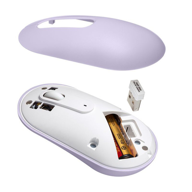Japan SANWA mouse compact girl candy color male wireless mouse thin and ...