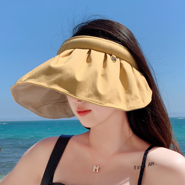 Sun hat women's summer anti-ultraviolet shell sun hat empty top sun hat ...
