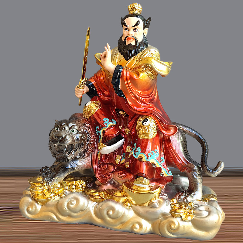 Resin riding tiger Zhang Tianshi Longhushan Zhengyi real person Zhang ...