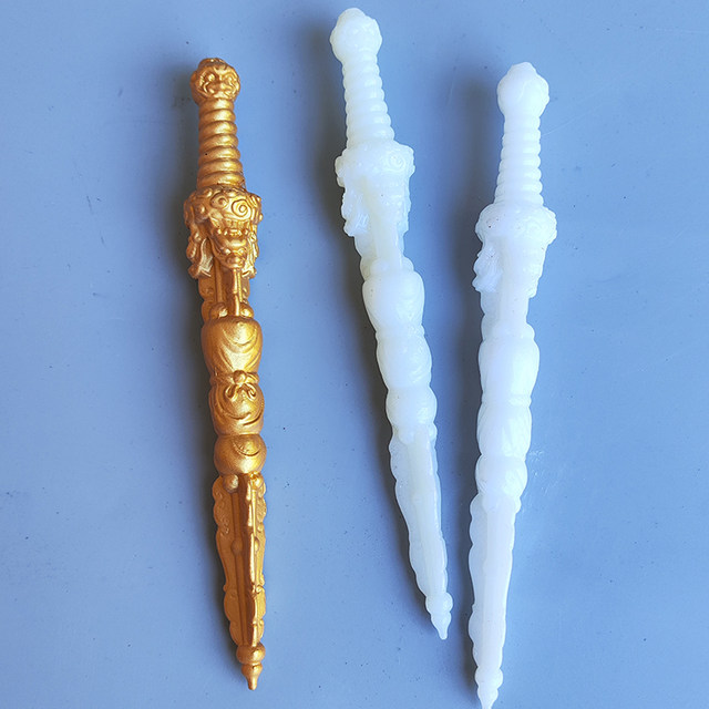 White marble Vedic Bodhisattva instrument Vajra Vedic Buddha statue ...