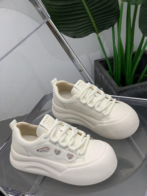 Genuine leather and cute bread shoes for women in spring 2025 versatile ...