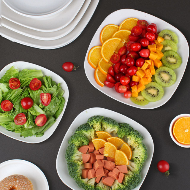 Dinner plate disposable rice husk plate thickened high temperature ...