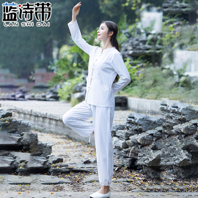 Tang Dynasty cheongsam Chinese style Zen women's tea clothes Zen ...
