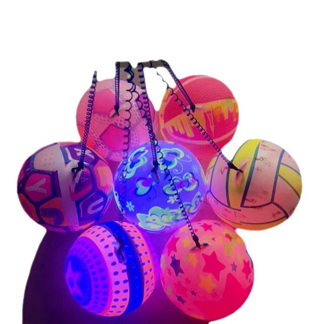 Stall elastic swing racket chain football colorful flash children's ...
