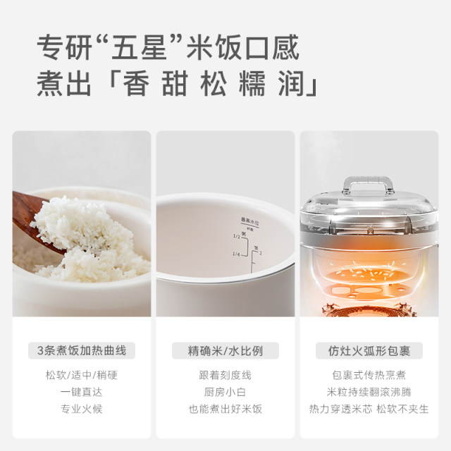 olayks instant mini rice cooker 1 to 2 people household small rice ...