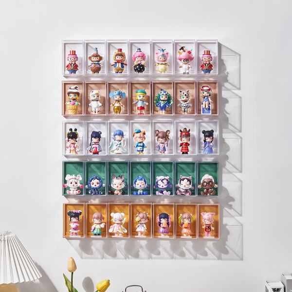 Wall-Mounted Popmart Display Rack For Blind Box Storage And Transparent ...