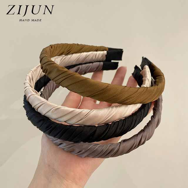 Simple cloth art entanglement hair hoop Advanced sense of net red ...