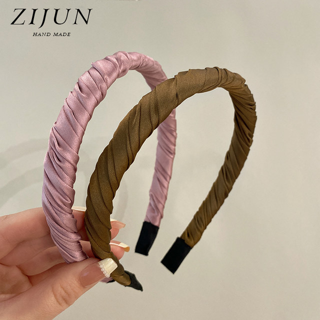 Simple cloth art entanglement hair hoop Advanced sense of net red ...