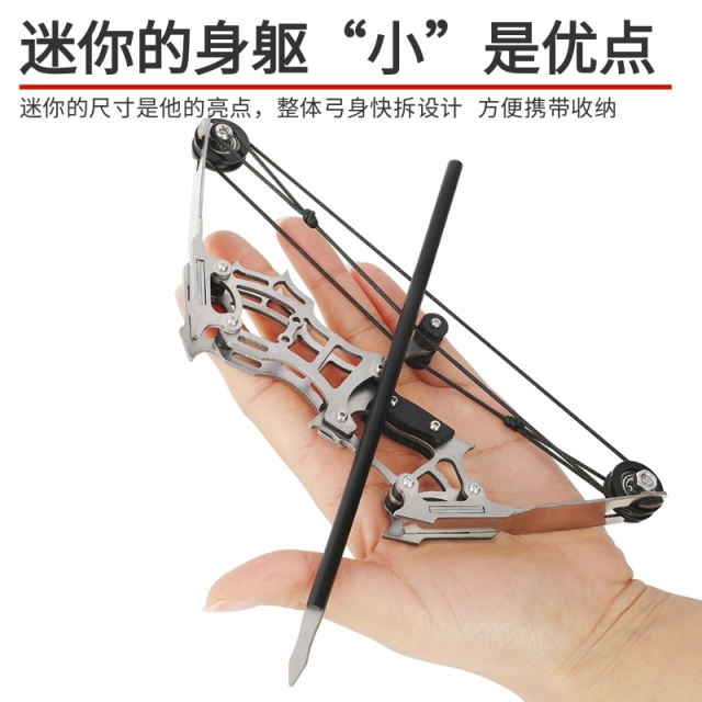 Mini compound bow, micro bow, pulley bow, fighting spirit, powerful ...