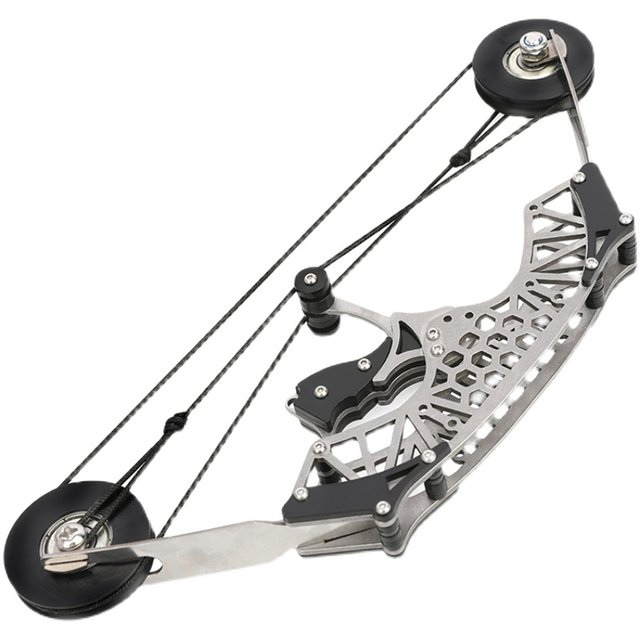 Mini compound bow, powerful metal pulley bow, miniature high-accuracy ...