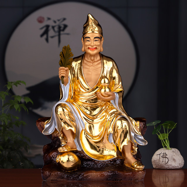 Taiwan's pure bronze sticker Jinji Buddha statue at home worships the ...
