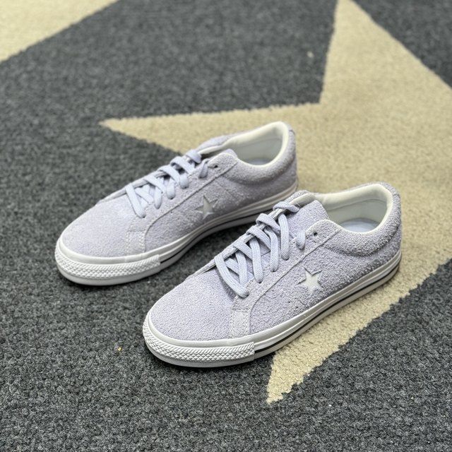Converse OneStar haze gray women's low-top one-star suede suede wear ...