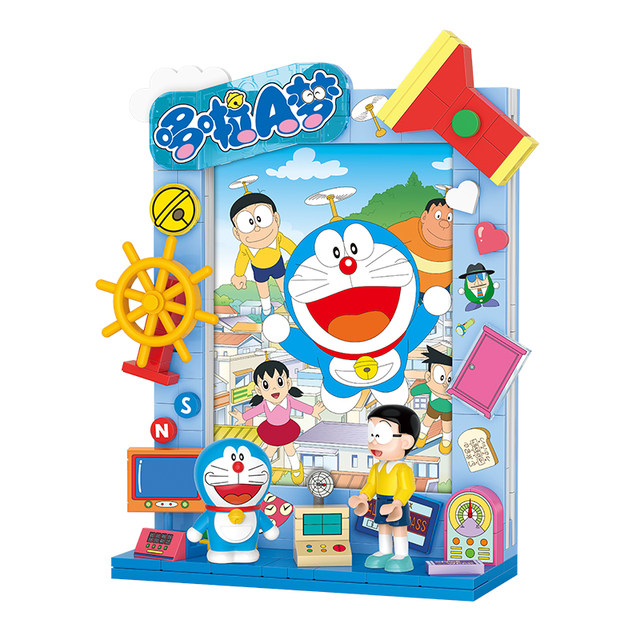 Doraemon photo frame assembled building blocks for girls and children ...