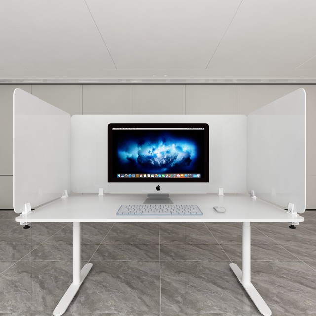 Office desk screen baffle, office workstation partition without ...