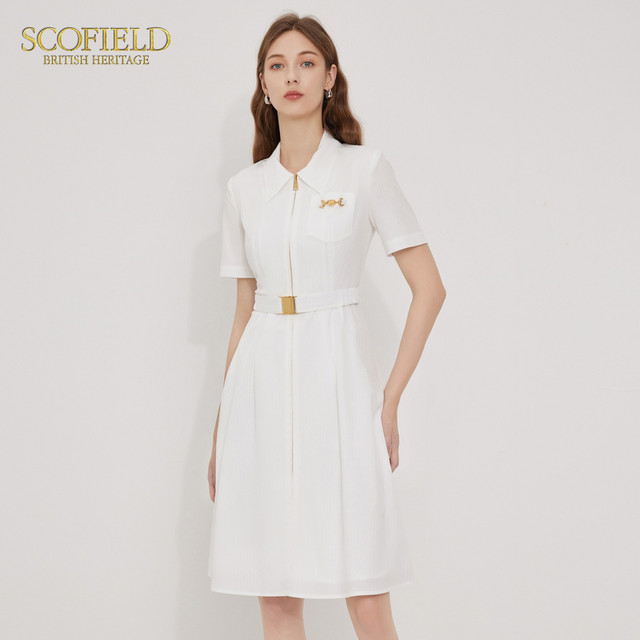 Scofield French Elegant Commuting Waist, Light and Skilled White Shirt ...