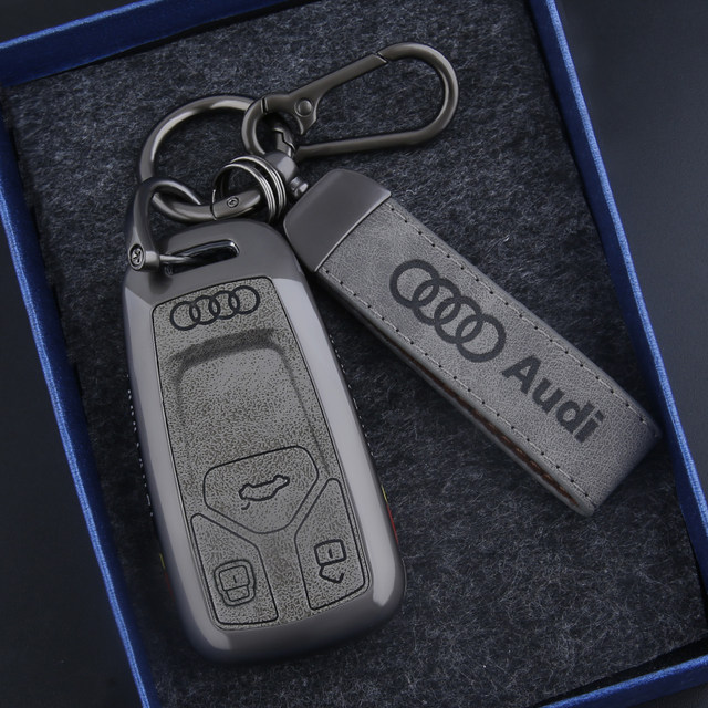 Special Audi A4L key cover A6L/a8/a7/a3 shell new Q5L/Q7/Q3/Q8 car key bag buckle