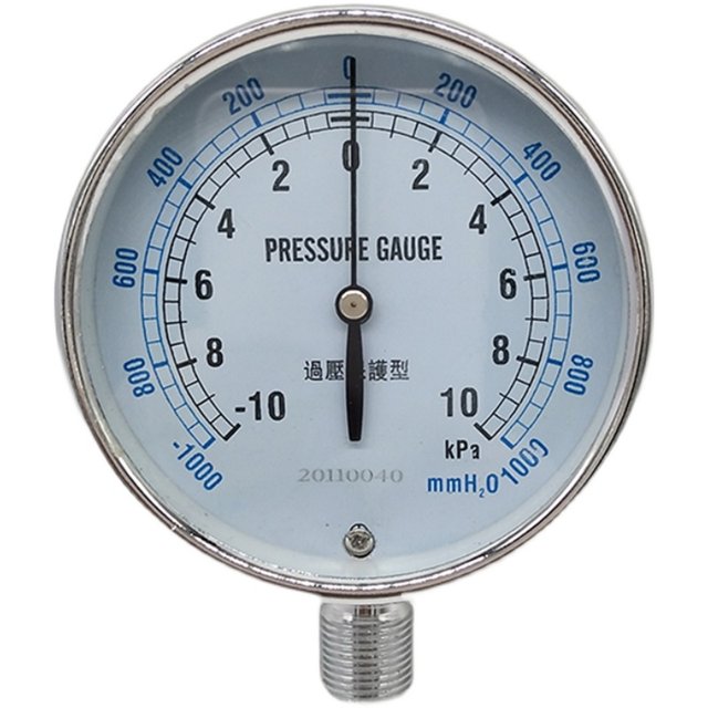 YE75 capsule pressure gauge positive and negative pressure gauge vacuum ...