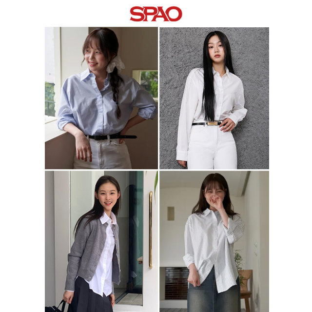 SPAO Korea, the same model 2024 autumn and winter new products ladies loose, casual pure color ...