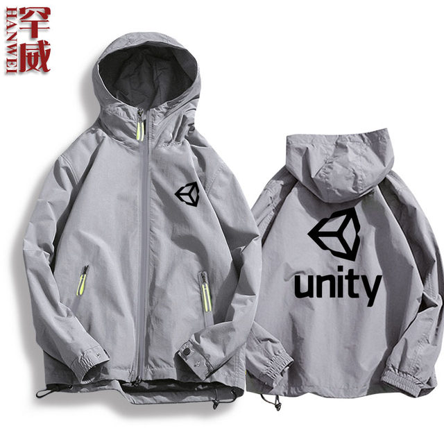 Unity3D game development engine jacket hooded thin jacket for male and ...