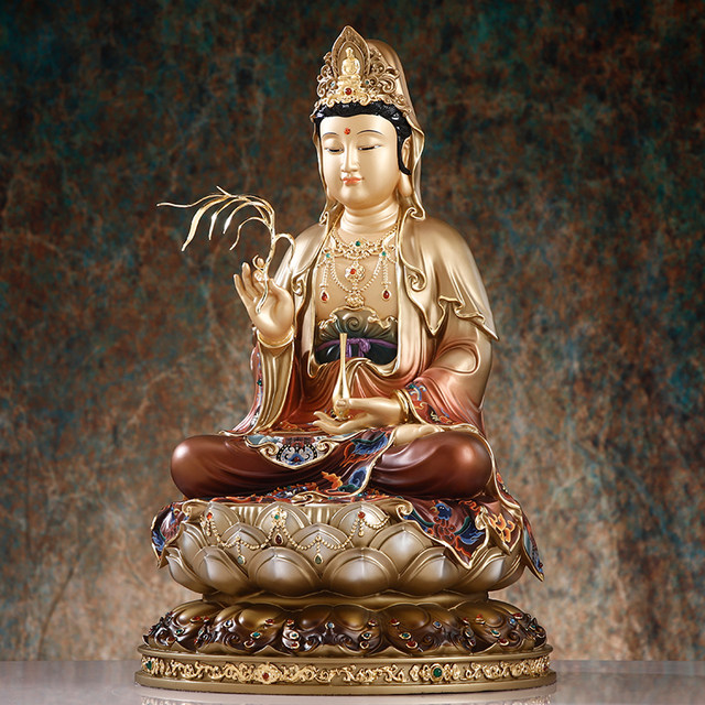 Taiwan's pure bronze Guanyin Bodhisattva Buddha statue is dedicated to ...