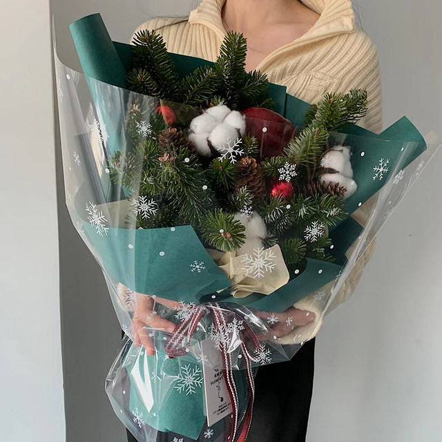 Transparent Wrapping Paper Cellophane Flower Bouquet Water-Retaining ...