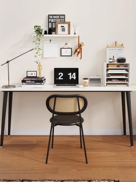 Slate long desk 40cm narrow home wall computer desk simple modern ...