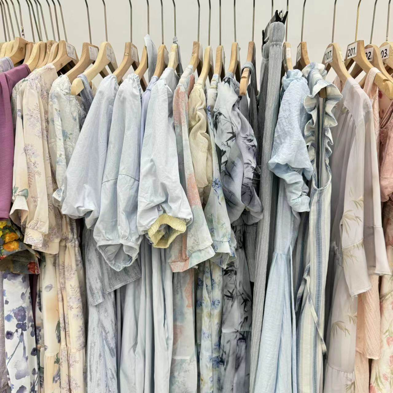 301-399 Blue 2024 spring and summer dress for women new summer super ...