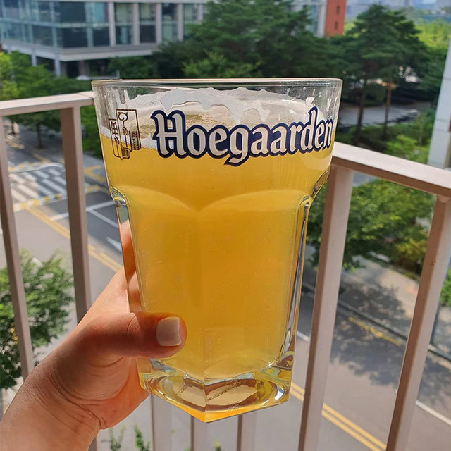 Belgian Fujia white beer mug glass super-capacity craft beer mug net ...