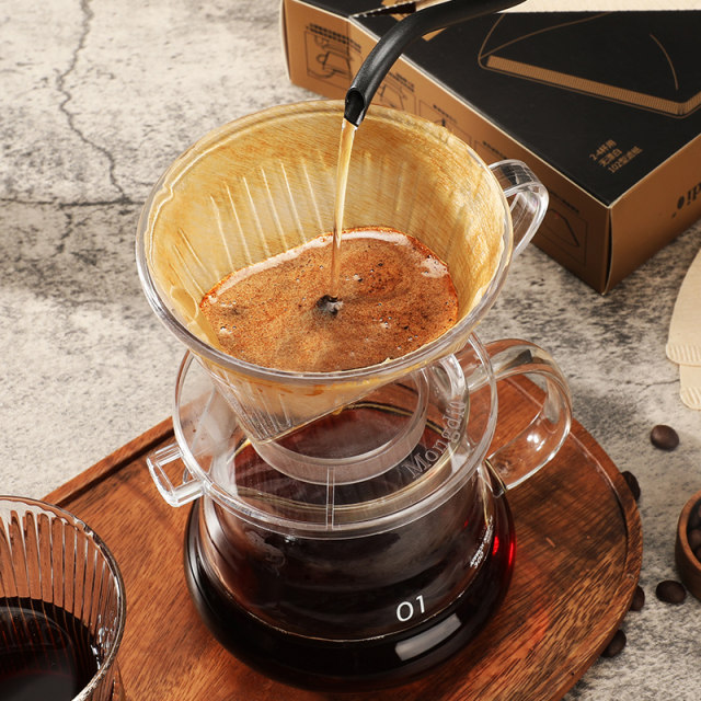 Hand drip coffee filter paper 102 fan-shaped American coffee machine ...