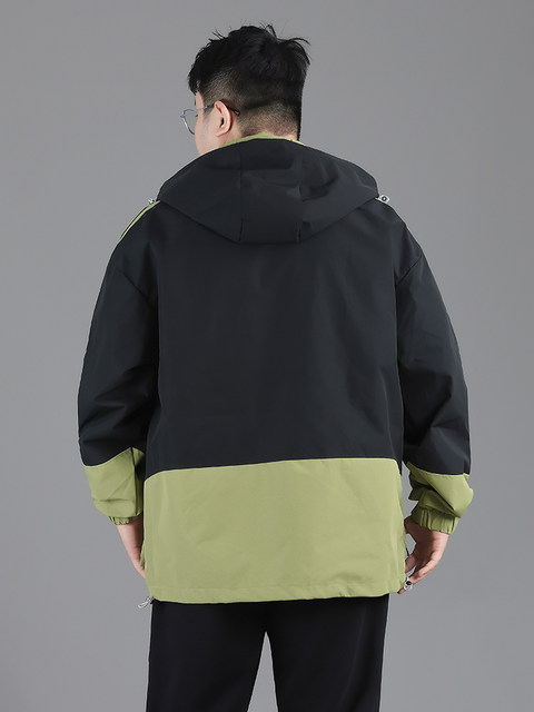 Fat jacket men 2024 spring and autumn new models plus fat increase ...