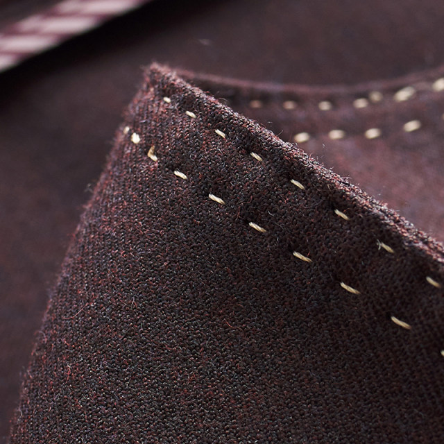 Dark wine red chic small blazer women's slim fit thin worsted wool suit