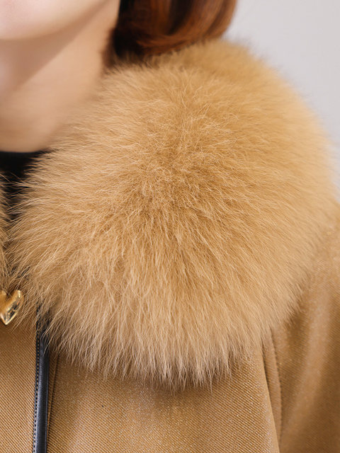 Real Fox Fur Coat for Women, Patchwork, 2025 Winter New Luxury Brand ...
