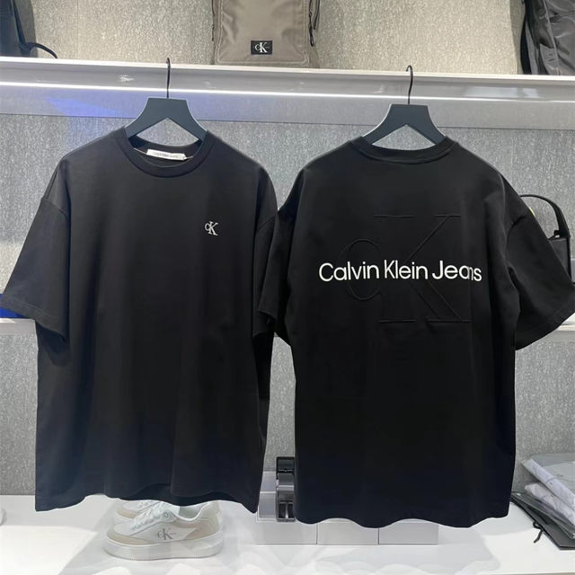 ck sports short-sleeved women's summer loose couple embossed top with ...