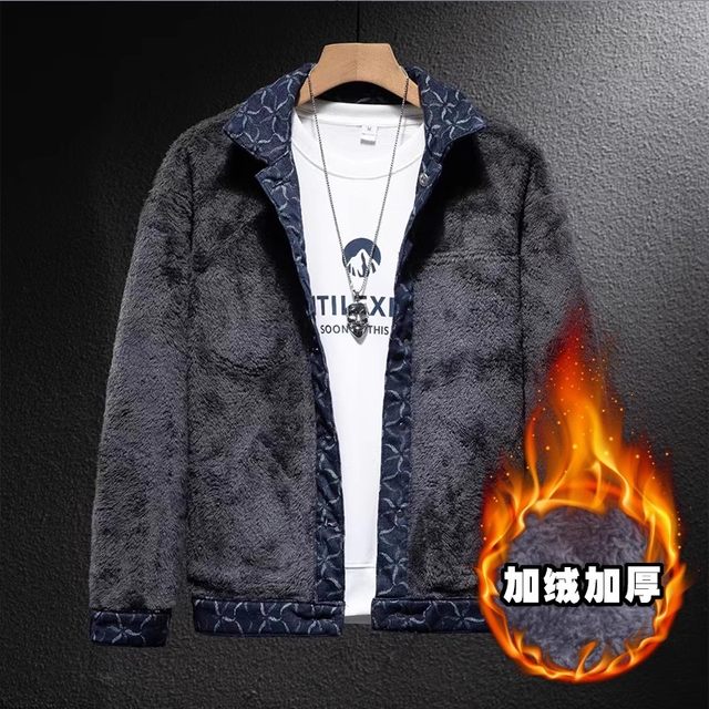 High-end retro denim jacket men's 2025 spring and autumn style handsome ...