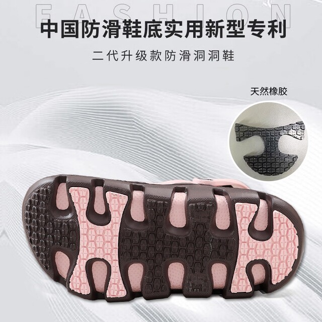 2024 New Croc Shoes Men's Patented Anti-Slip Baotou Soft Sole Casual ...