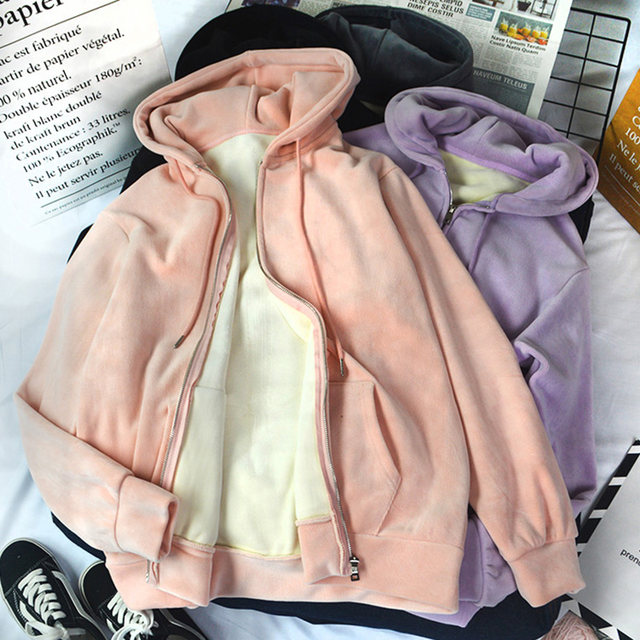 Silver fox velvet sweatshirt for women 2024 autumn and winter new hot ...