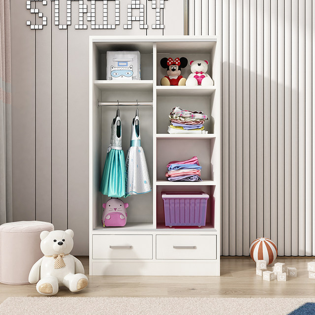 Children's low wardrobe sliding door wardrobe House bedroom simple ...