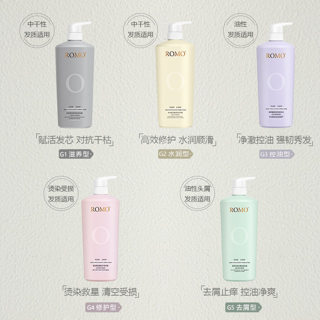 romo polypeptide nourishing, repairing, permed and dyed damaged shampoo ...