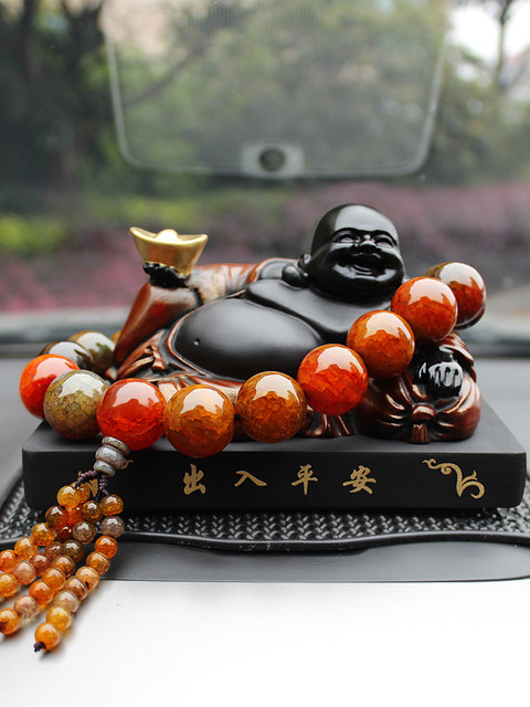 Maitreya Buddha car ornaments car center console car accessories Ping ...
