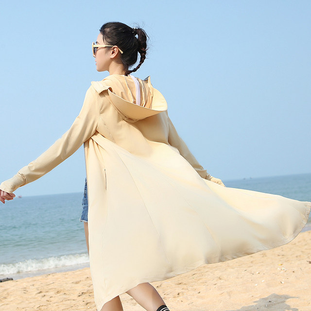 2024 Ice Silk New Summer Sun Protection Clothing Women's Anti-UV Mid ...