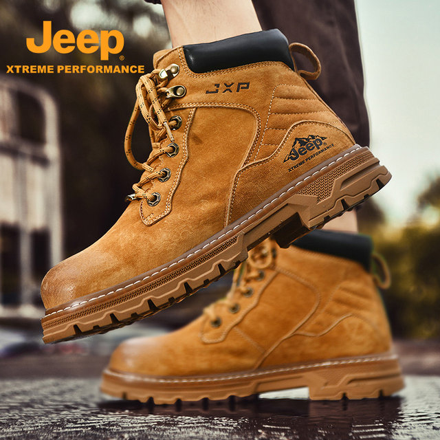 Jeep/Jeep outdoor Martin boots new waterproof rhubarb boots men's ...